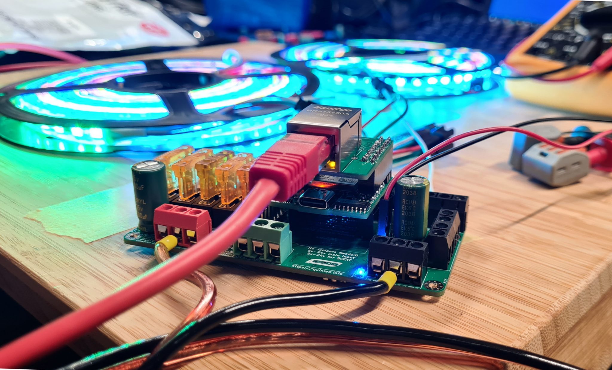 QuinLED-ESP32 Ethernet board - quinled.info