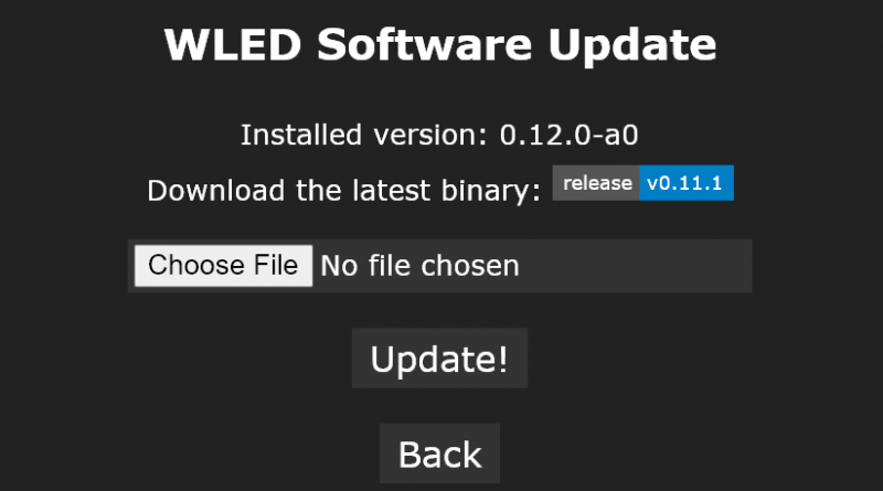 WLED 0.12 - What do I configure for QuinLED - quinled.info