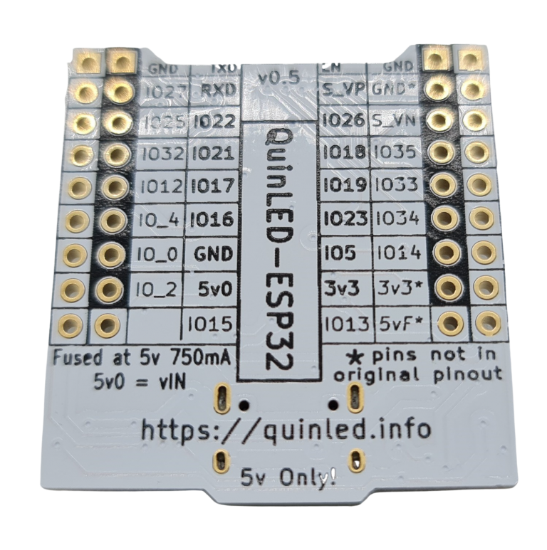 QuinLED-ESP32 Board Details - quinled.info