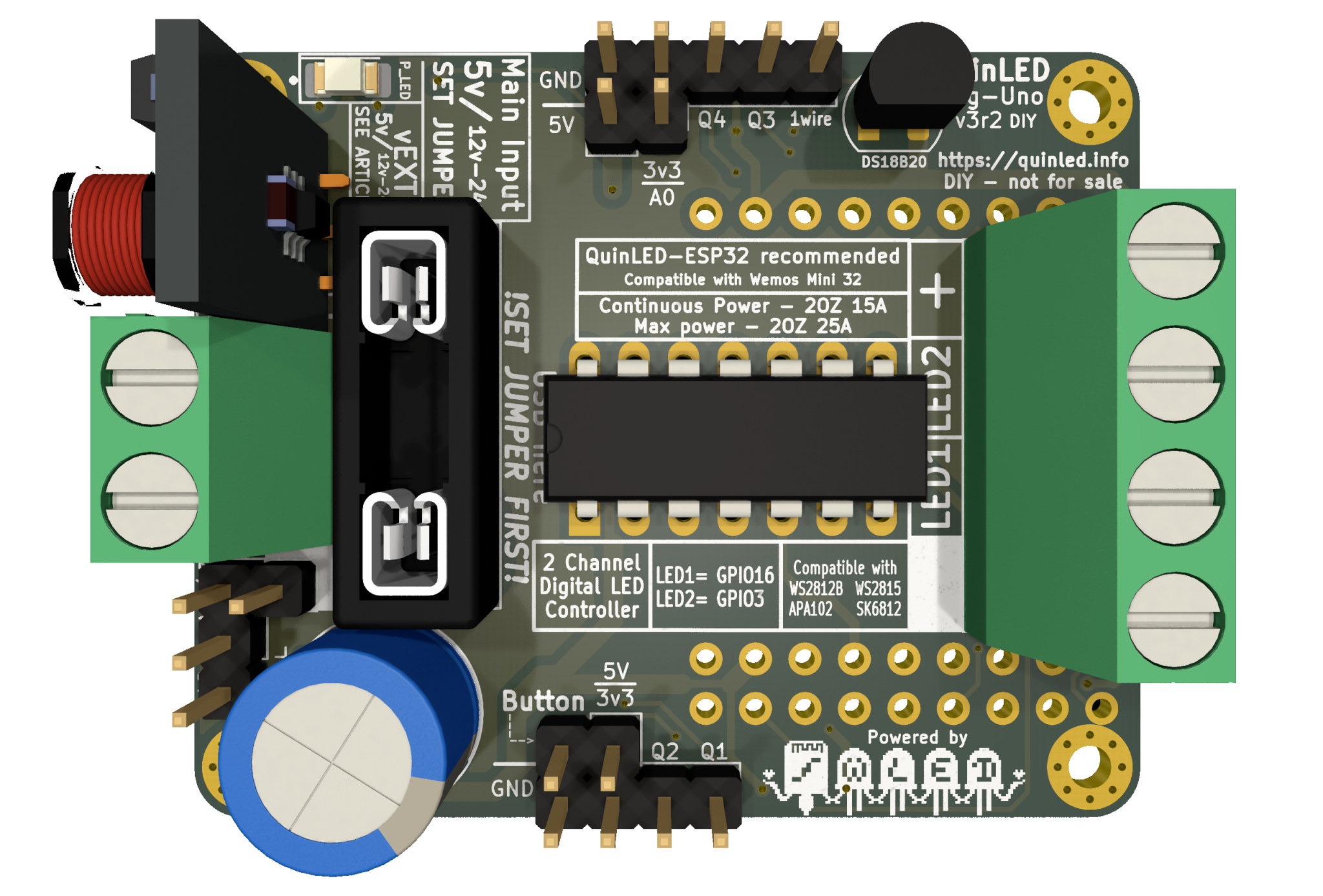 QuinLED-Dig-Uno DIY v3 Soldering Guide - quinled.info